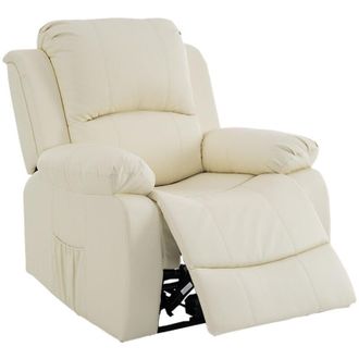 Best Mobilier Bestmobilier - Armand - fauteuil relax &eacute;lectrique en simili - beige