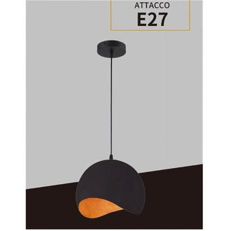 Trade Shop Lampadario A Sospensione In Metallo Pendente Forma Di Guscio Duovo Luce E27 B93 Noir