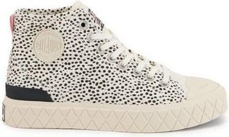 Palladium Baskets montantes &agrave; pois en coton m&eacute;lang&eacute;