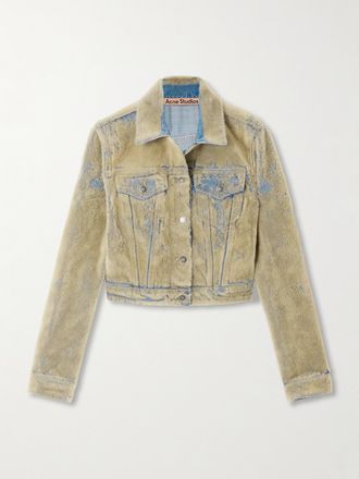 Acne Studios Veste En Jean Floqué - Multicolore
