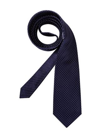 Ascot Herren Krawatte blau Seide gemustert