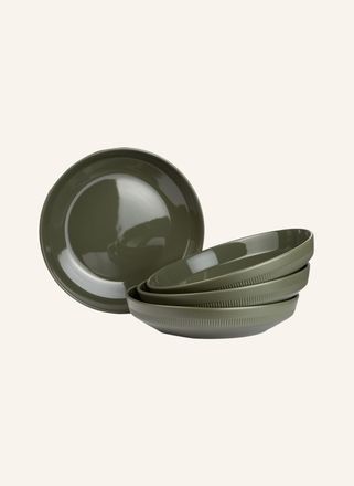 Marc O'Polo Marc Opolo 4er-Set Suppenteller Moments gruen