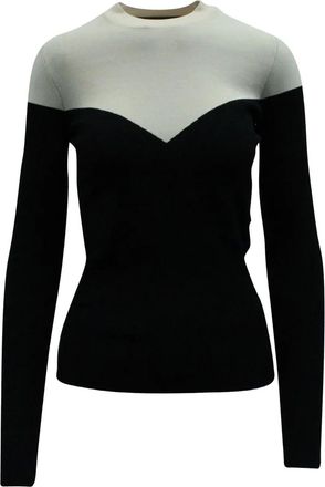 Paule Ka haut bicolore à design nervuré - Noir