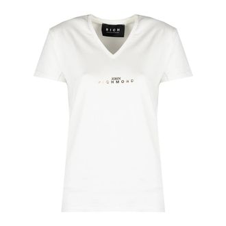 John Richmond Hwp25045Ts P8 - - Tops - Damen - Wei&szlig; - S