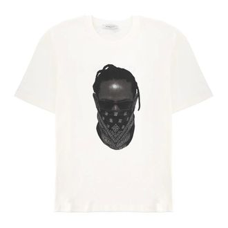 Ih Nom Uh Nit IH NOM UH Nit, Homme, Tops, Blanc, Taille: M T-Shirt CWY Mask Print