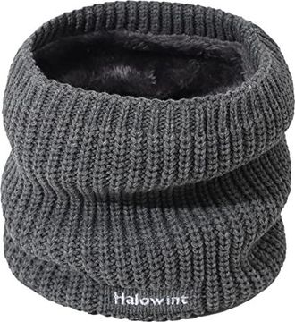 Generic &Eacute;charpe dhiver chaude en tricot pour femmes et hommes 2026, gris, Taille unique