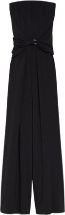 Max Mara Femme, Combinaisons et Ensembles, Noir, Taille: 36 FR Fiero Draped Jumpsuit