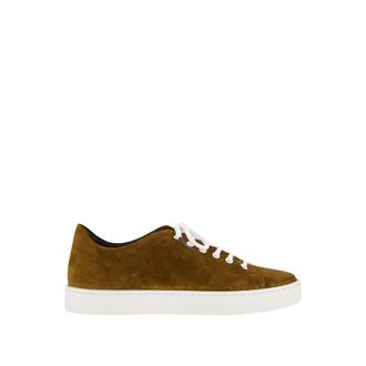 Manolo Blahnik Braune Wildleder-Sneaker mit niedrigem Schnitt - - Shoes - Herren - Braun - 45 EU