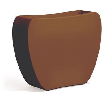 Monacis Blumentopf aus Harz 100x31 cm h 80 mod. Heart Braun