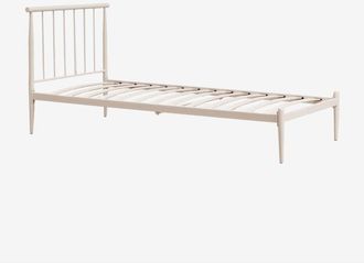 Sklum Lit en fer Amaia SKLUM Tapioca Beige 90 x 190 cm