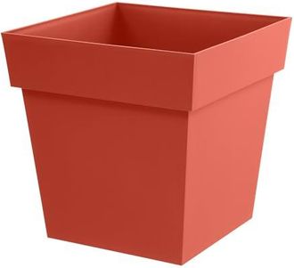 Eda Blumentopf, quadratisch, Toskana, 39 cm - Volumen 38 l - 39 x 39 x 39 cm - Erde