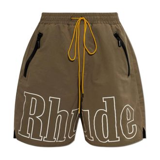 Rhude RH Logo Shorts - - Shorts - Herren - Braun - L