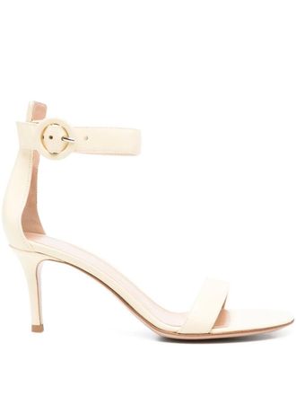 Gianvito Rossi sandales Portofino 65 mm en cuir à bride cheville - Tons neutres