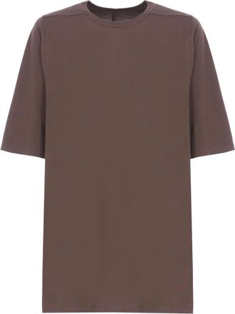 Rick Owens Homme, Tops, Brun, Taille: M T-Shirt Col Rond