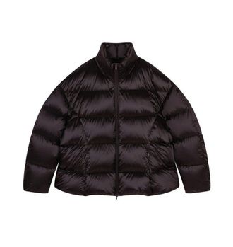 JNBY Daunenjacke Damen Oversize Daunenmantel mit Stehkragen Braun