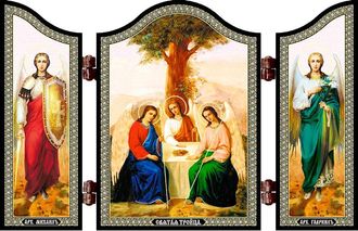 NKlaus 1409 Heilige Dreifaltigkeit christliche Ikone Svjataja Troica reise Altar