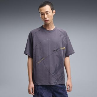 Puma T-shirt d&eacute;contract&eacute; &agrave; motif CLRT 2G Homme, V&ecirc;tements, Gris, XXL