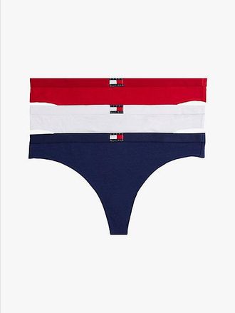 Tommy Hilfiger Lot de 3 strings Heritage à logo