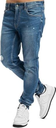 Only & Sons Jean coupe slim ONSWarp Life Damage, bleu denim, 32