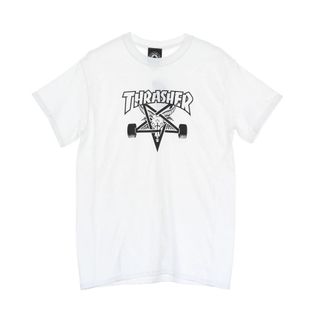 Thrasher Skate Goat Tee Wei&szlig;/Schwarz - - Tops - Herren - Wei&szlig; - M