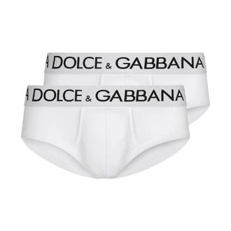 Dolce & Gabbana Wei&szlig;e Brando Brief 2er-Pack Unterw&auml;sche - - Underwear - Herren - Wei&szlig; - XL