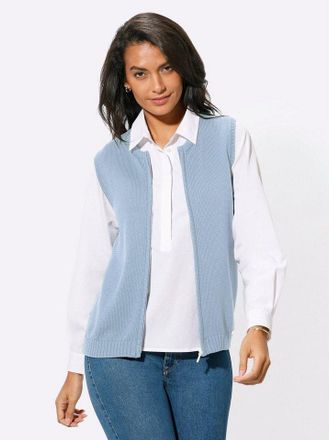 Witt Strickjacke Strickweste &Auml;rmellos Jersey