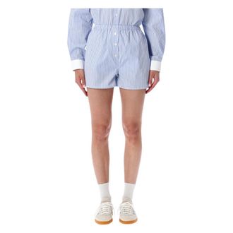 Sporty & Rich Damen, Shorts, Blau, MGr&ouml;&szlig;e