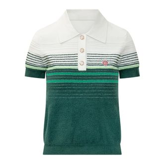 Casablanca Stripe Polohemd - - Tops - Damen - Mehrfarbig - L