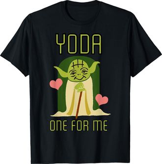 Star Wars Yoda One For Me Süßer Valentinstag T-Shirt