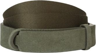 Orciani Homme, Accessoires, Vert, Taille: ONE Size Suede Nobuckle Belt