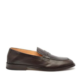 Alexander Hotto Homme, Chaussures, Brun, Taille: 41 1/2 EU Mocassin en cuir marron