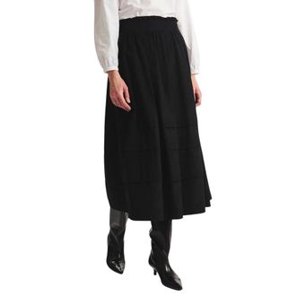 Ines De La Fressange Femme, Jupes, Noir, Taille: 34 FR Jupe Longue H&eacute;lo&iuml;se