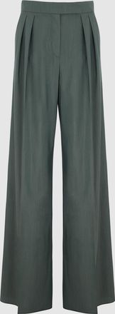 Max Mara Pantalon Giallo Verde Scuro