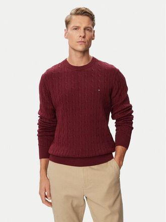 Tommy Hilfiger Pullover Classic MW0MW33132 Dunkelrot Regular Fit
