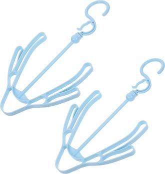 NUOBESTY 2 St&uuml;ck Schuhtrockengestell aus Kunststoff mit Haken Stabiler Schuhst&auml;nder f&uuml;r Schuhe und Stiefel Leicht und Formschonend f&uuml;r Haushalt und Reise