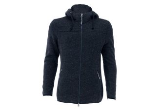 Blue Wave Fleecejacke Meike Damen Strickfleece-Jacke Meike mit Kapuze und Teddy-Futter