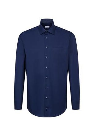 Seidensticker Chemise business homme Seidensticker - coupe classique - sans repassage - col Kent - manches longues - 100 % coton