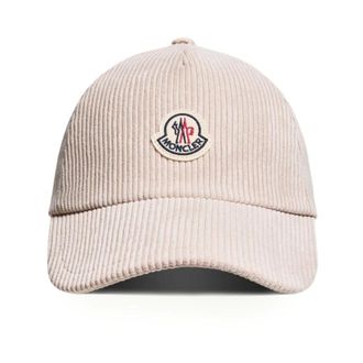 Moncler Baumwoll-Gabardine-Baseballcap - - Accessories - Damen - Beige - ONE SIZE