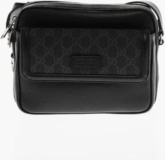 Gucci Textured Leather Shoulder Bag with Logoed Detail Gr&ouml;&szlig;e Unica