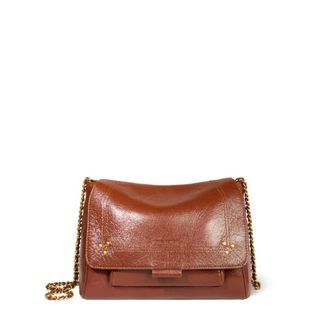 Jerome Dreyfuss Femme, Sacs, Brun, Taille: ONE Size Sac Bandouli&egrave;re Marron avec Cha&icirc;ne