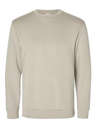 Selected SELETED HOMME SLHEMANUEL Noos Sweat &agrave; col Rond Doux, Pure Cachemire., L