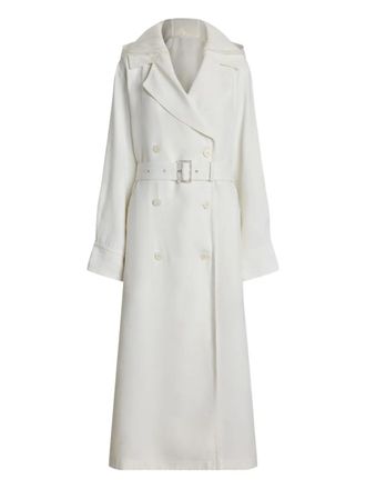 Ralph Lauren Collection trench ceinturé à boutonnière croisée - Blanc