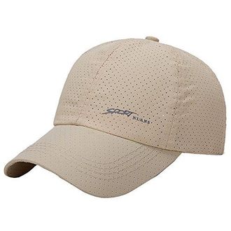 Generic Rose 2 Trous Casquette pour Choix Chapeaux pour Hommes Soleil Casquette Baseball Utdoor Chapeau Casquettes de Baseball Parapluie Enfant (Beige, One Si