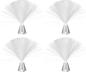 SOLUSTRE Solustre 4-Teilige Led Glasfaserlampe Farbwechsel Dekorative Tischlampe Mit Sterneneffekt F&uuml;R Wohnzimmer Schlafzimmer Party Beleuchtung Ohne Batterie