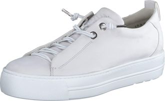 Paul Green Low-Top Sneaker Damen 5417-076 - Wechselfußbett für Einlagen - Schicke Sportschuhe City - Damen Schuhe Schnürer - Weiß