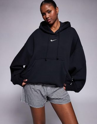 Nike Phoenix Fleece - Sweat à capuche oversize - Noir