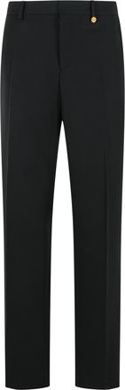 Versace Pantalon en laine vierge noir