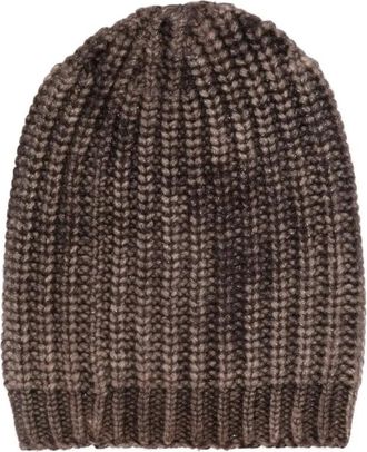 Avant Toi Femme, Accessoires, Brun, Taille: ONE Size Chapeau en tricot de maïs peint à la main