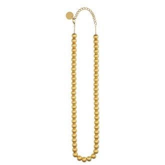 Vanessa Baroni Vintage Gold Perlen Lange Kette - - Accessories - Damen - Gelb - ONE SIZE