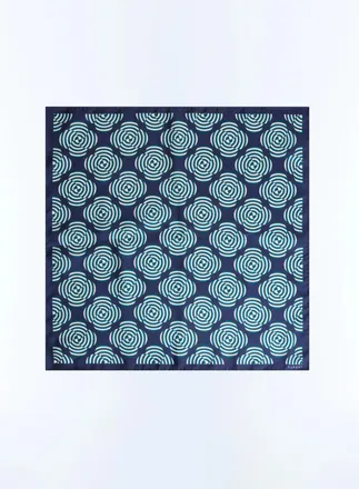 Fursac Pochette en twill de soie &agrave; motif - Taille Unique - Homme